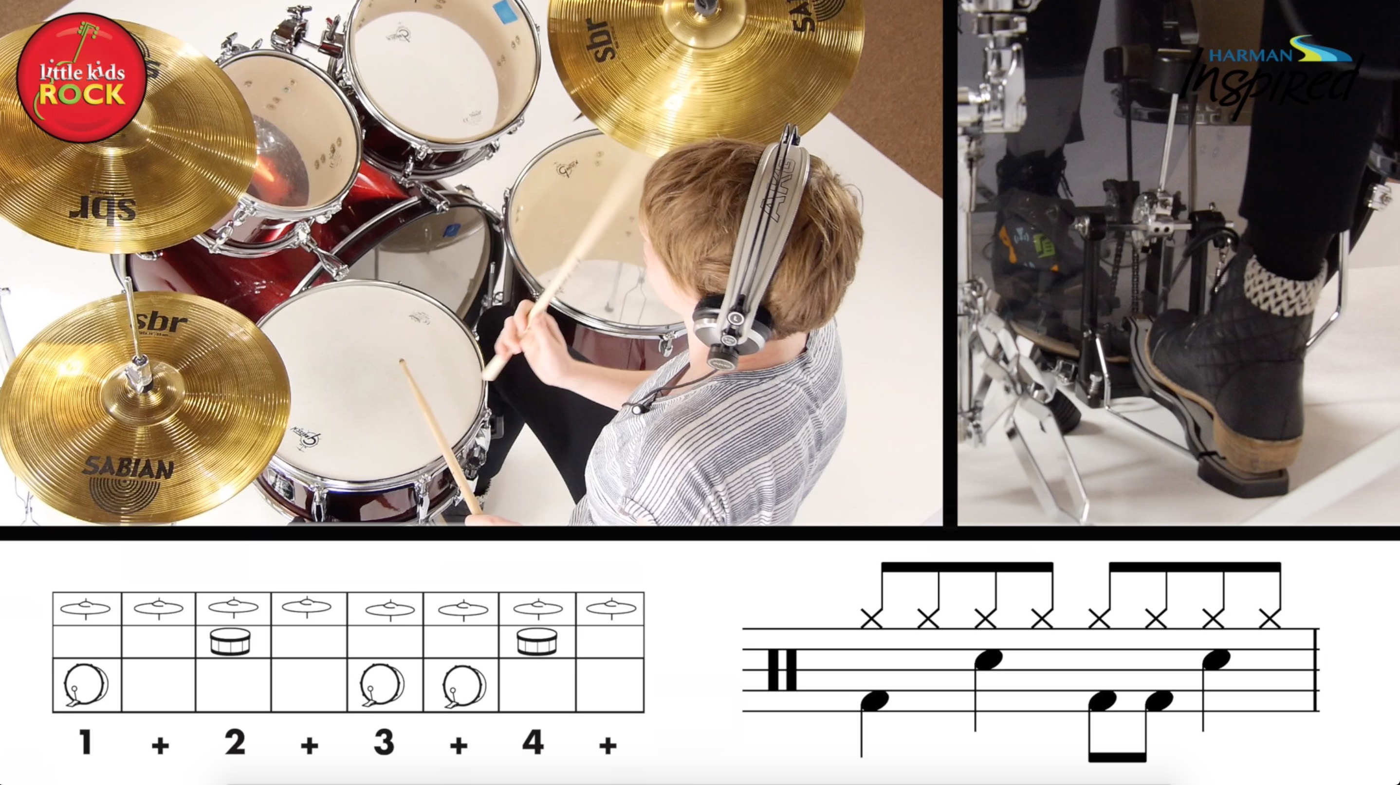 Rock Groove Practice: 60BPM | Drums Lessons | Music Will