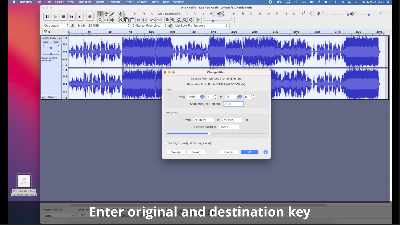 Change Pitch Using Audacity | Best Practices Lessons | Music Will