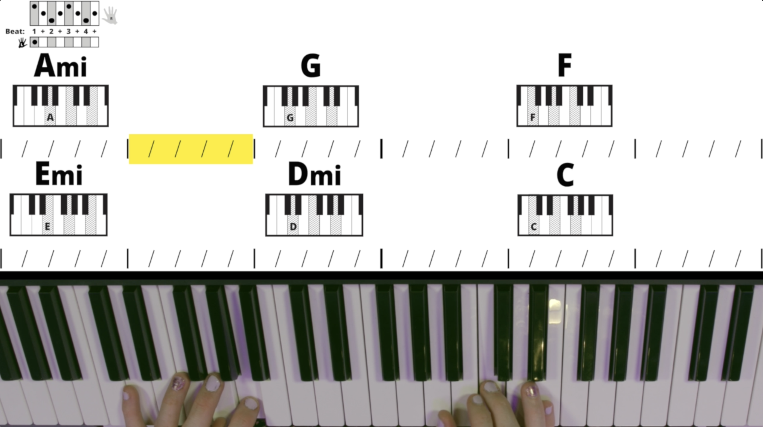 Keyboard Warmups – Up Down Quarter Notes | Keyboard Lessons | Music Will