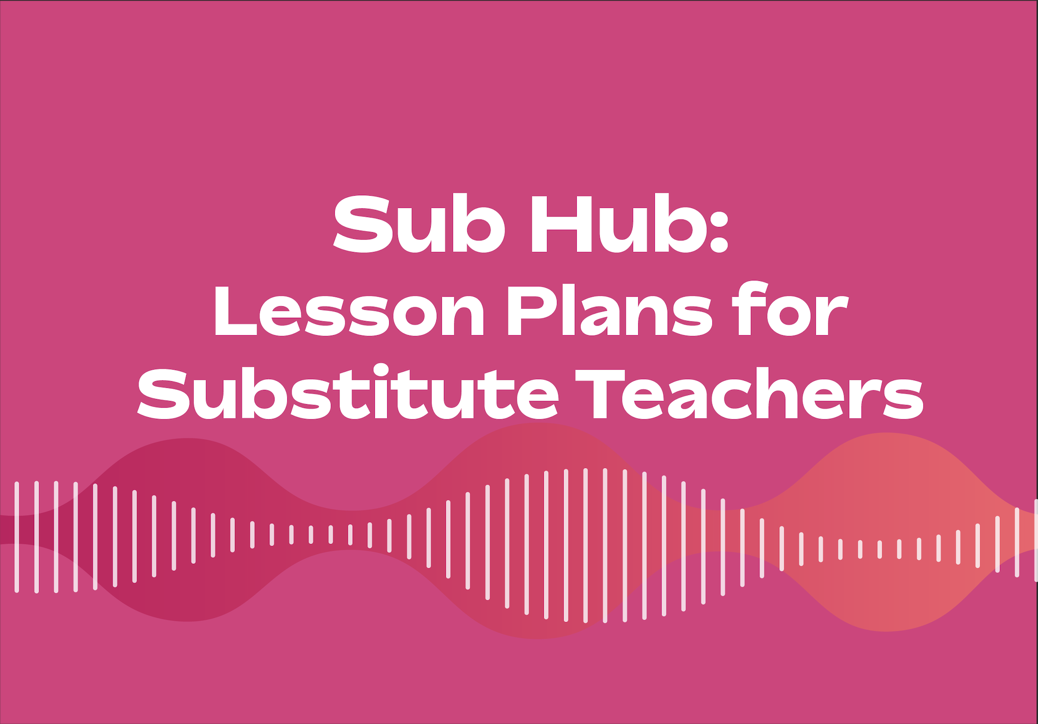 Lessons Plans for Substitute Teachers | Music Will JamZone